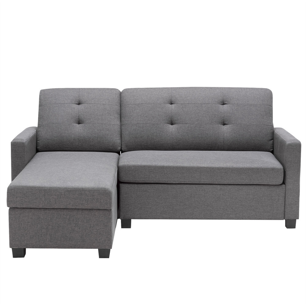 Ebern Designs 78.3" Wide Velvet Left Hand Facing Sofa & Chaise | Wayfair
