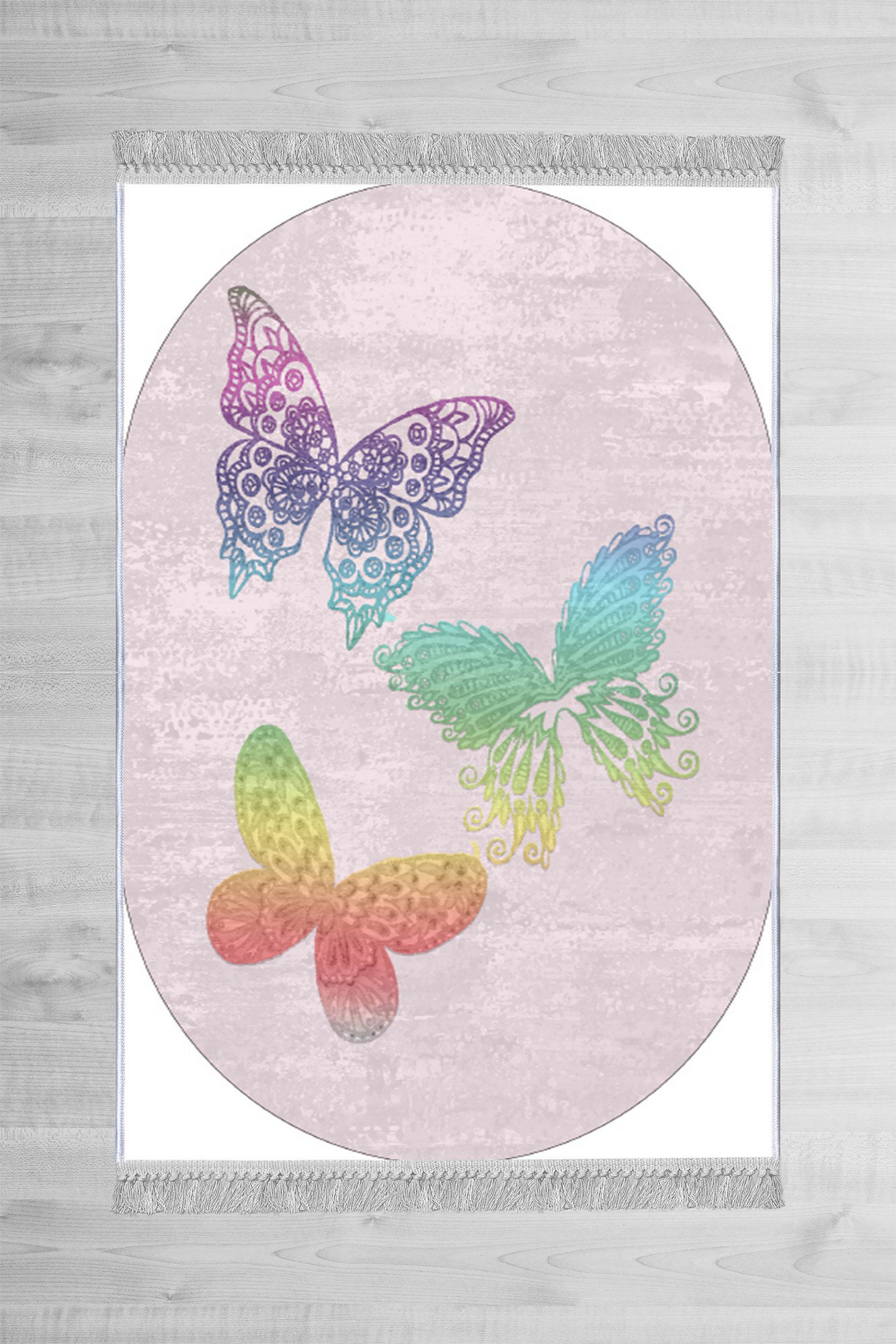 East Urban Home Perei Machine Made Flatweave Velvet Area Rug in Pink ...