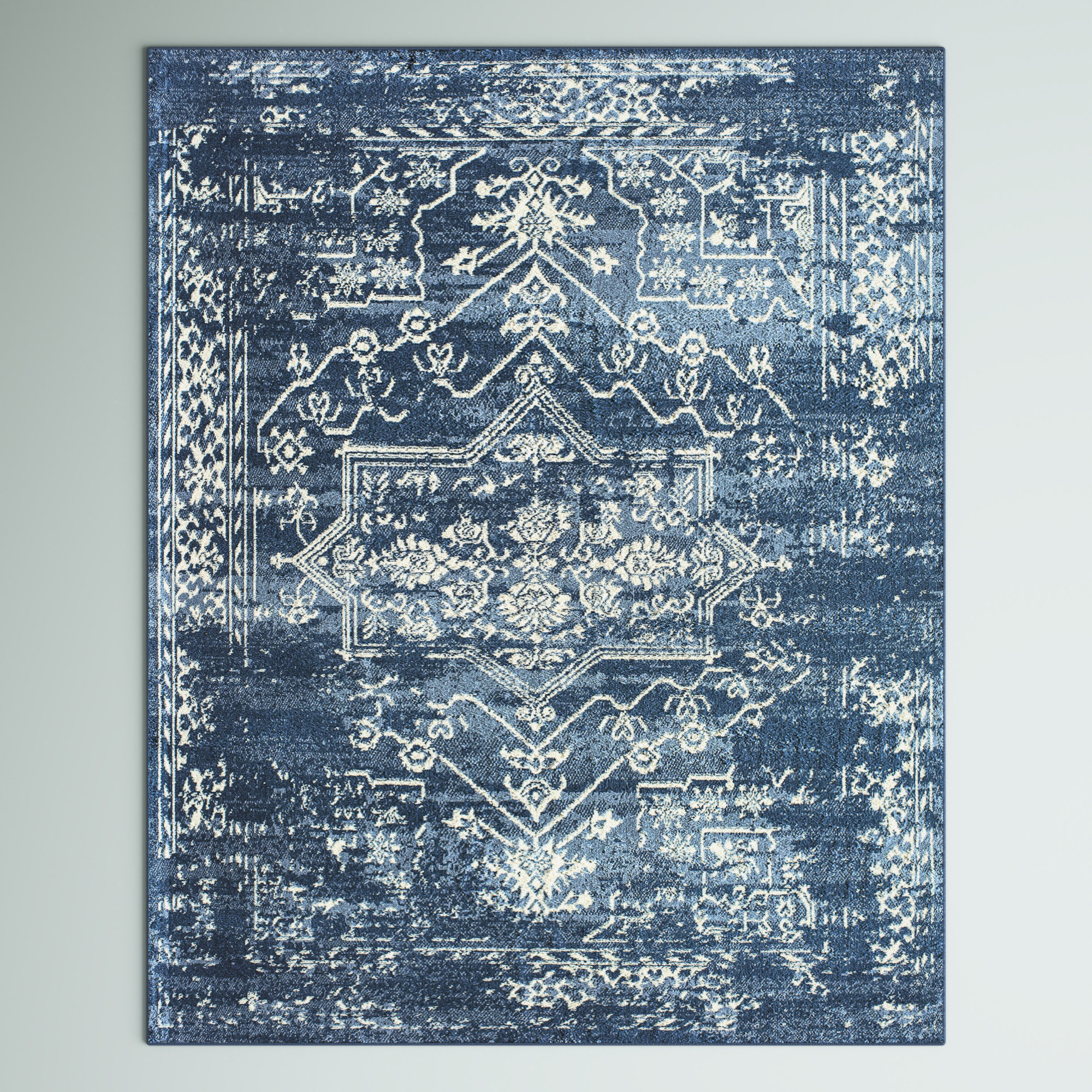 Steelside™ Gabriel Vintage Sea Salt Area Rug & Reviews | Wayfair