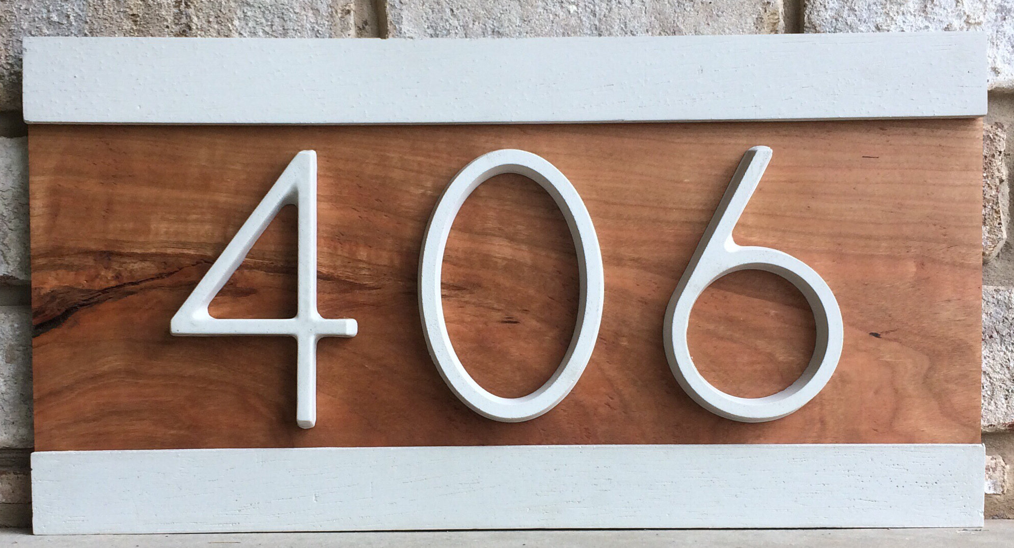 Urban Concrete Design Modern Wall Address Plaque | Wayfair