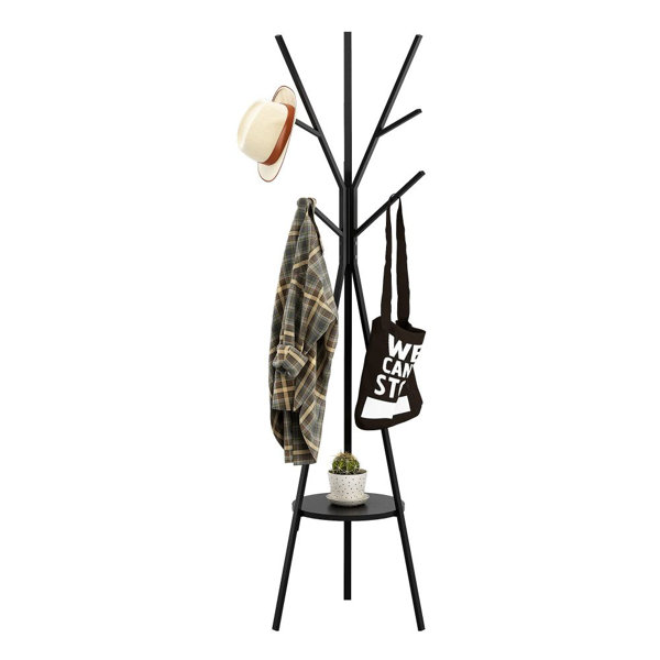 BTERAZ Freestanding 9 - Hook Coat Rack | Wayfair