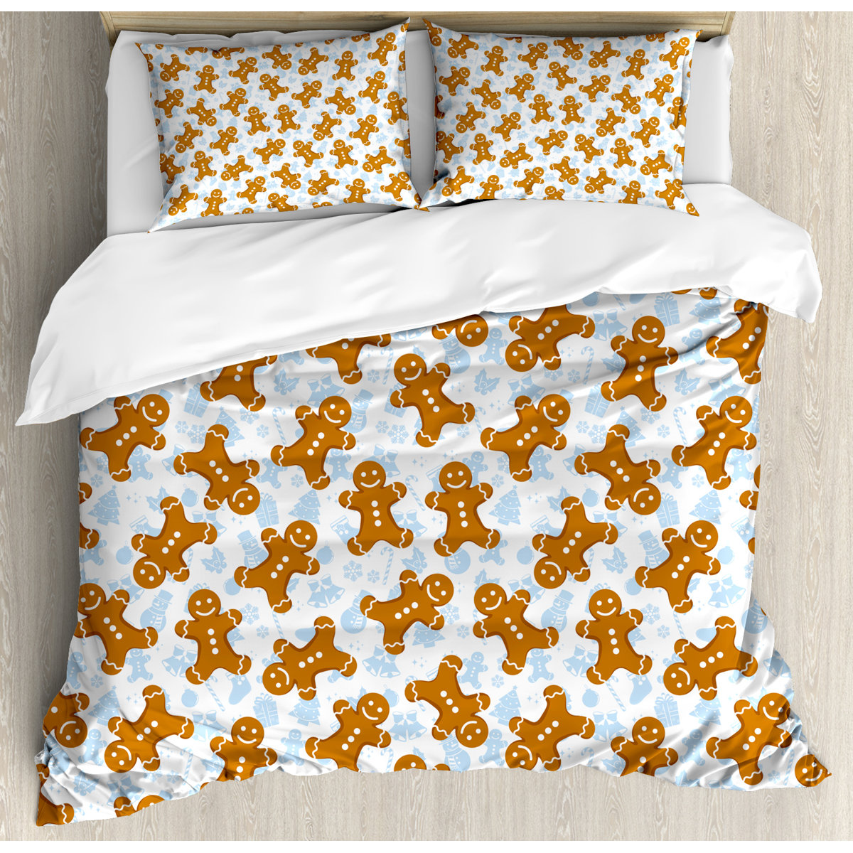 Ambesonne Gingerbread Man Duvet Cover Set | Wayfair