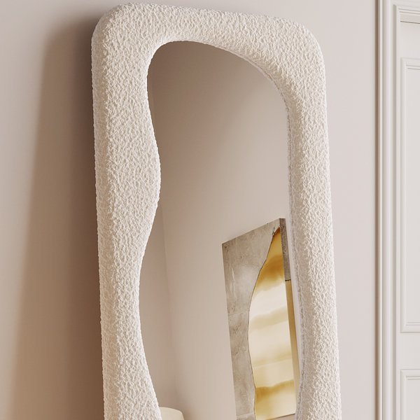 Wrought Studio™ Full Length Mirror 63"x24", Irregular Wavy Mirror, Wave ...