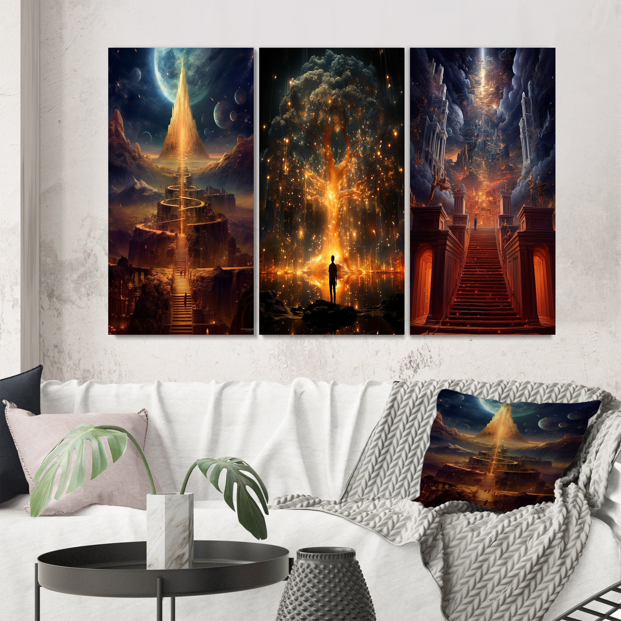 Latitude Run® Final Destination City Of Light - Abstract Landscape Art ...