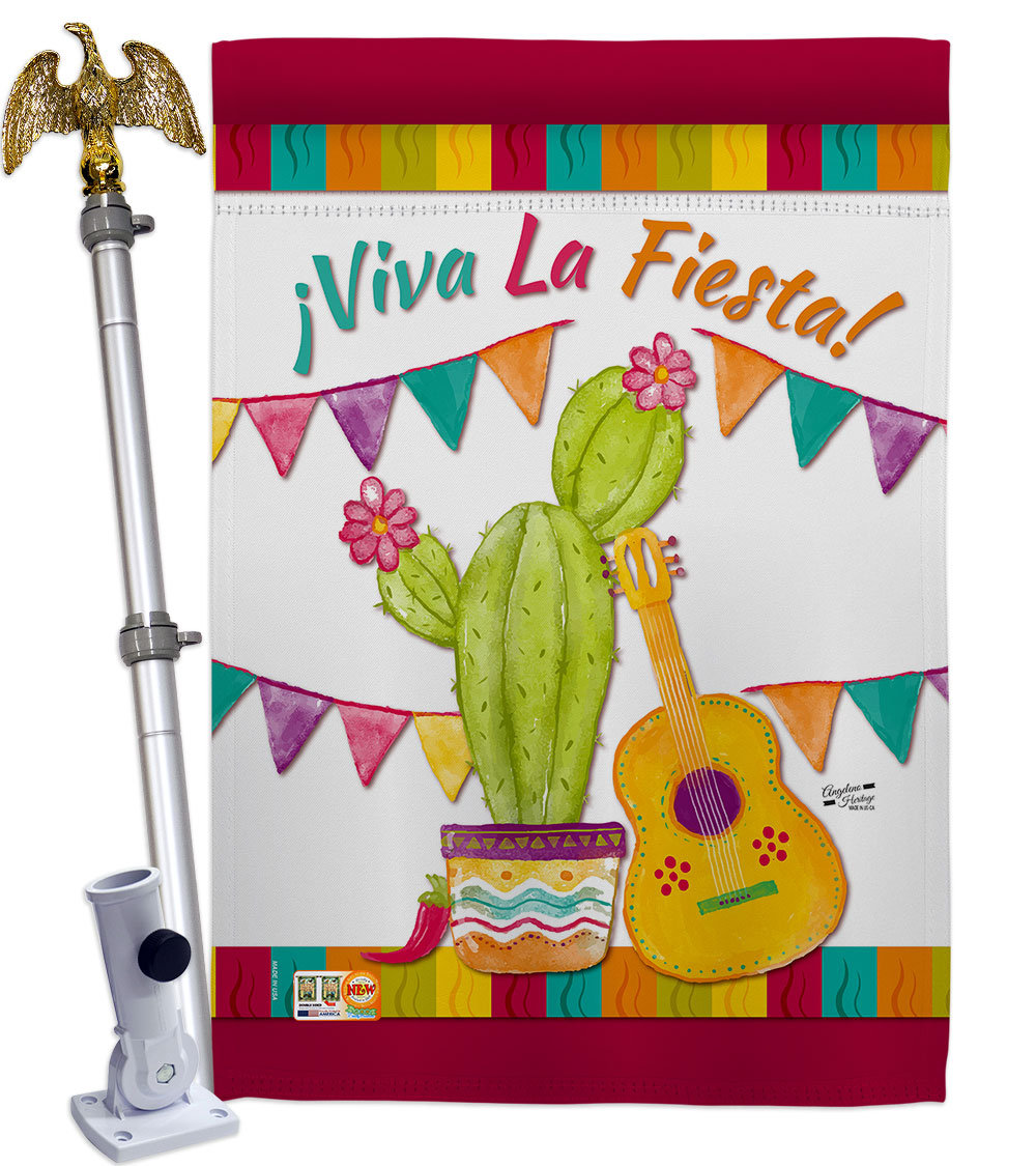 Angeleno Heritage Viva La Fiesta House Flag Set Party Celebration 28 ...