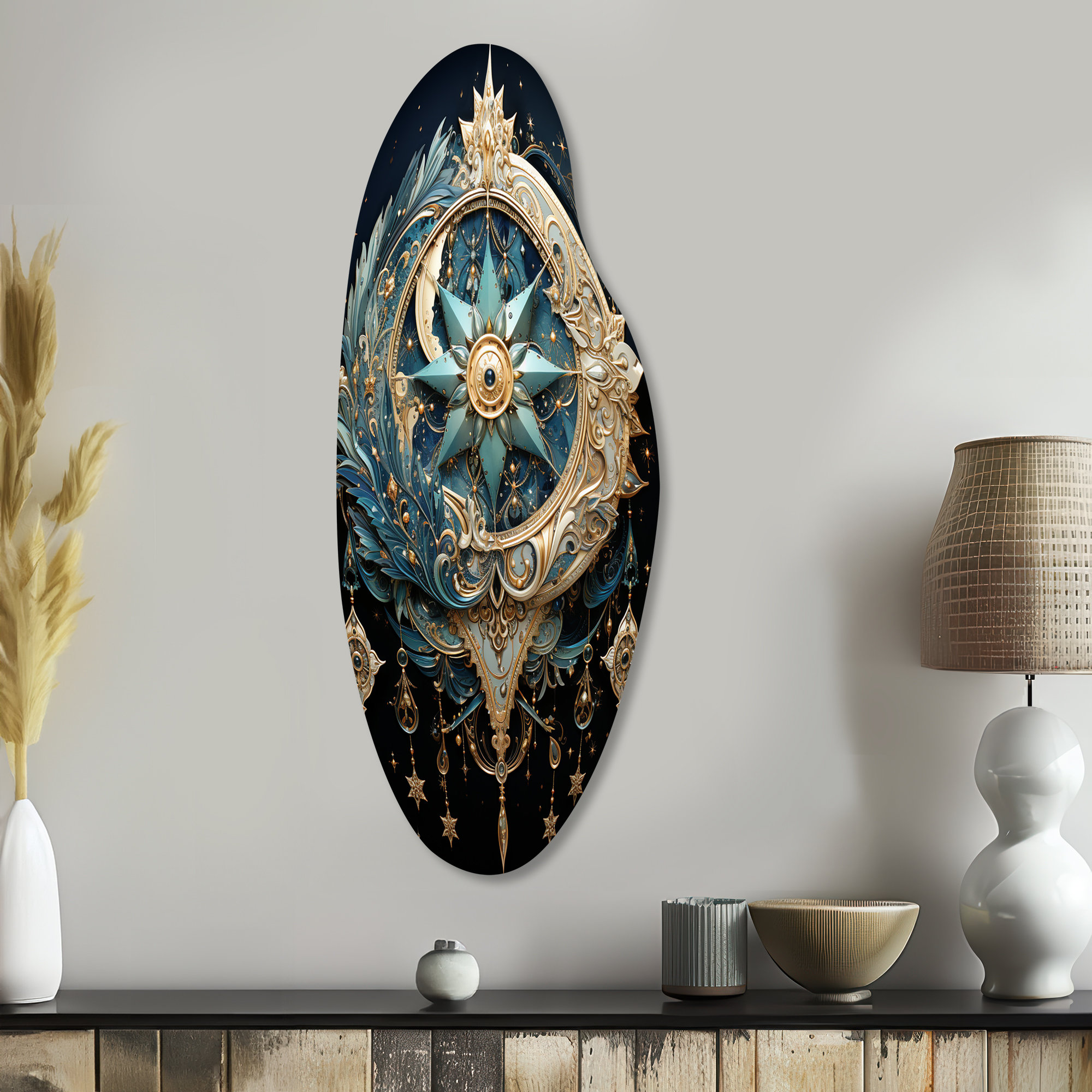 Ivy Bronx Symbols Crescent Moon And - Symbols Curved Shape Asymmetric ...