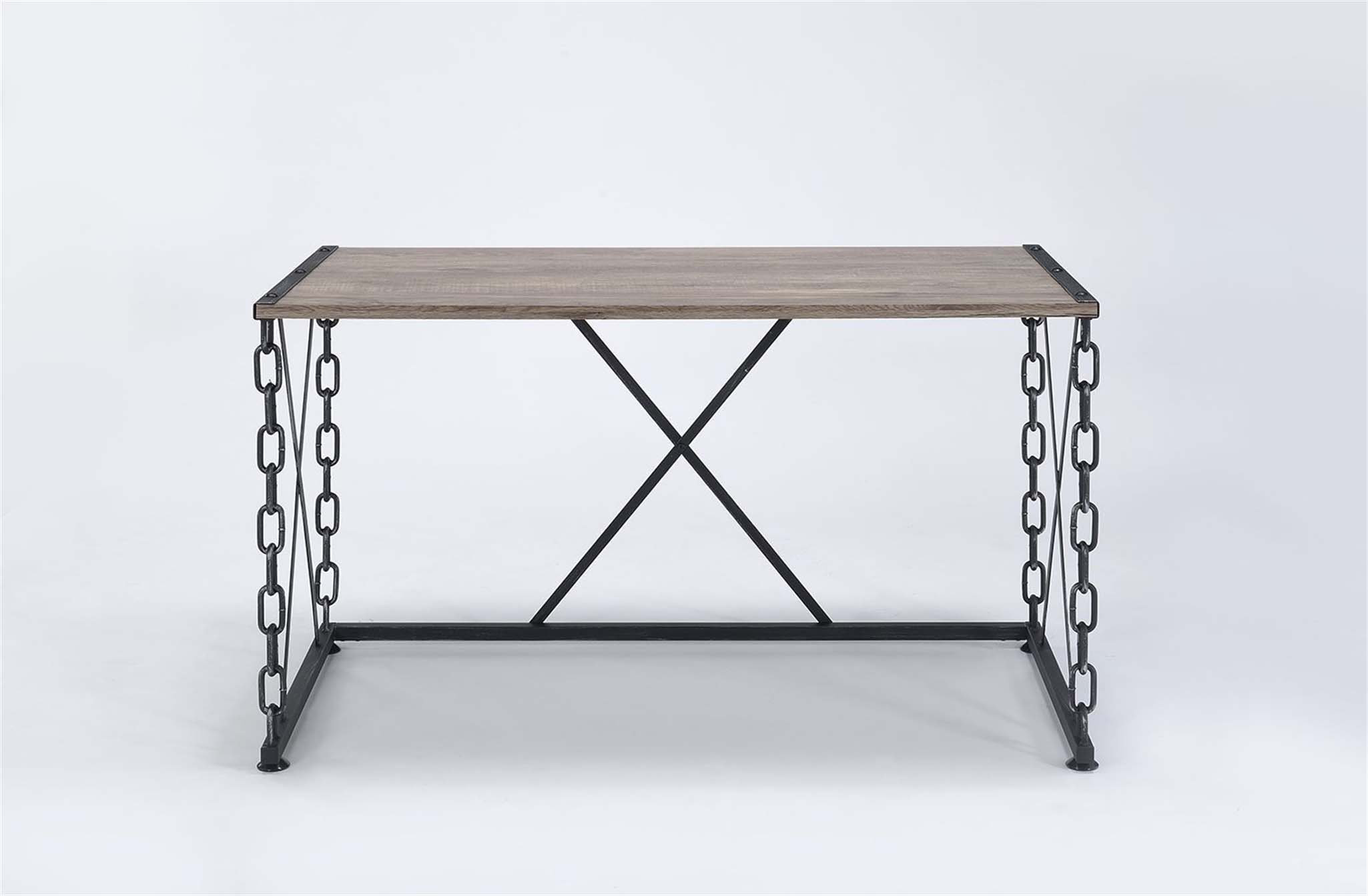 Trent Austin Design Jodie Rustic Finish Console Table With Industrial ...