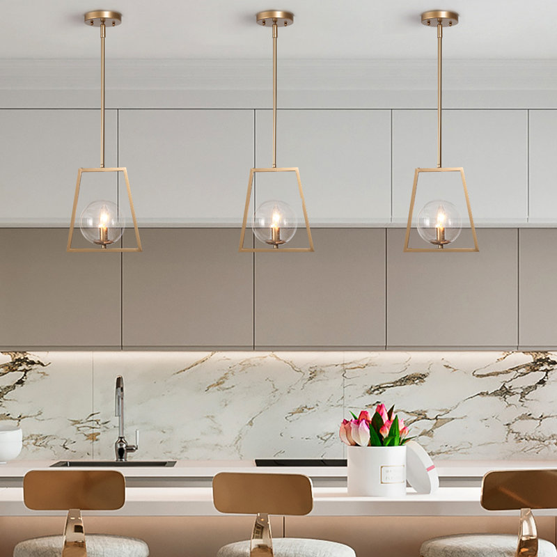Willa Arlo™ Interiors Labonte 1 - Light Mini Cage Pendant Light Seeded ...