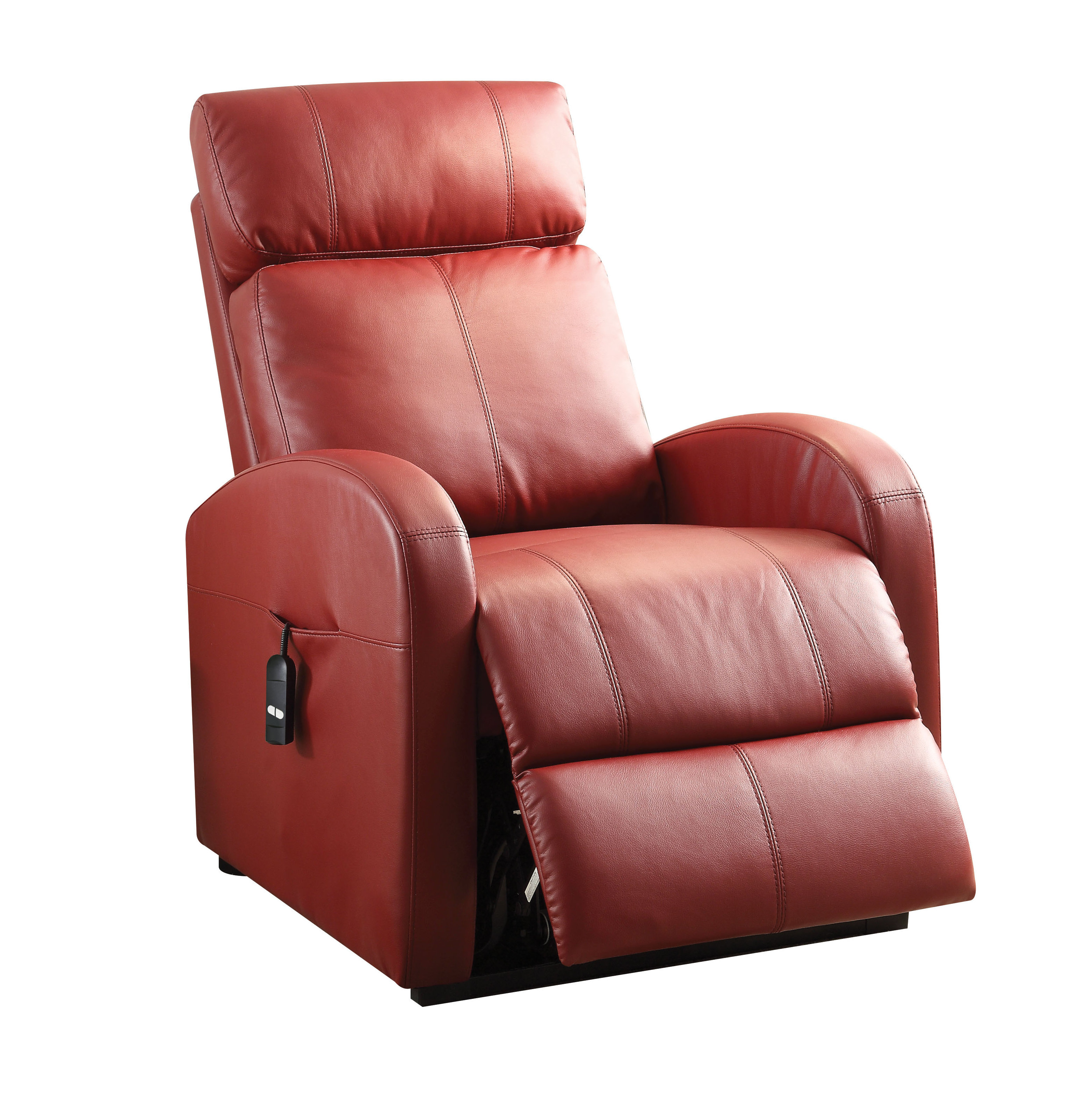 Latitude Run® Ricardo Power Motion Recliner with Lift in Red & Reviews ...