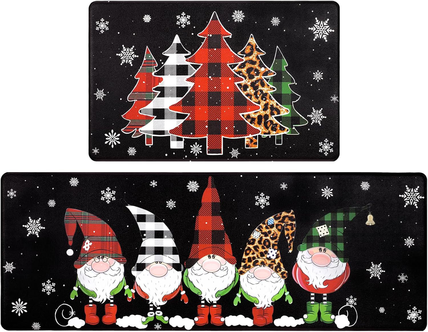 One Allium Way® Christmas Kitchen Rugs Set of 2 | Wayfair