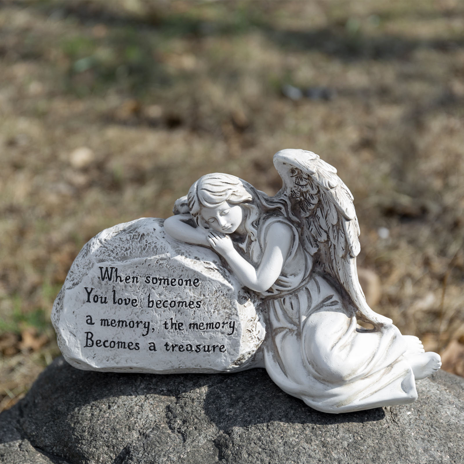 MY GIFT Garden Angel Memorial Plaque Stepping Stone | Wayfair.co.uk