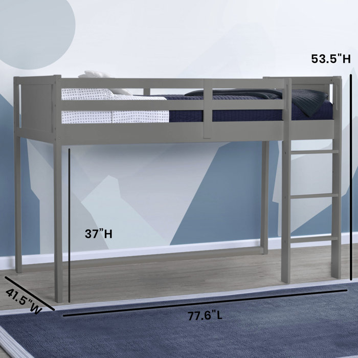 Delta Children Twin Solid Wood Loft Bed by Delta Children & Reviews ...