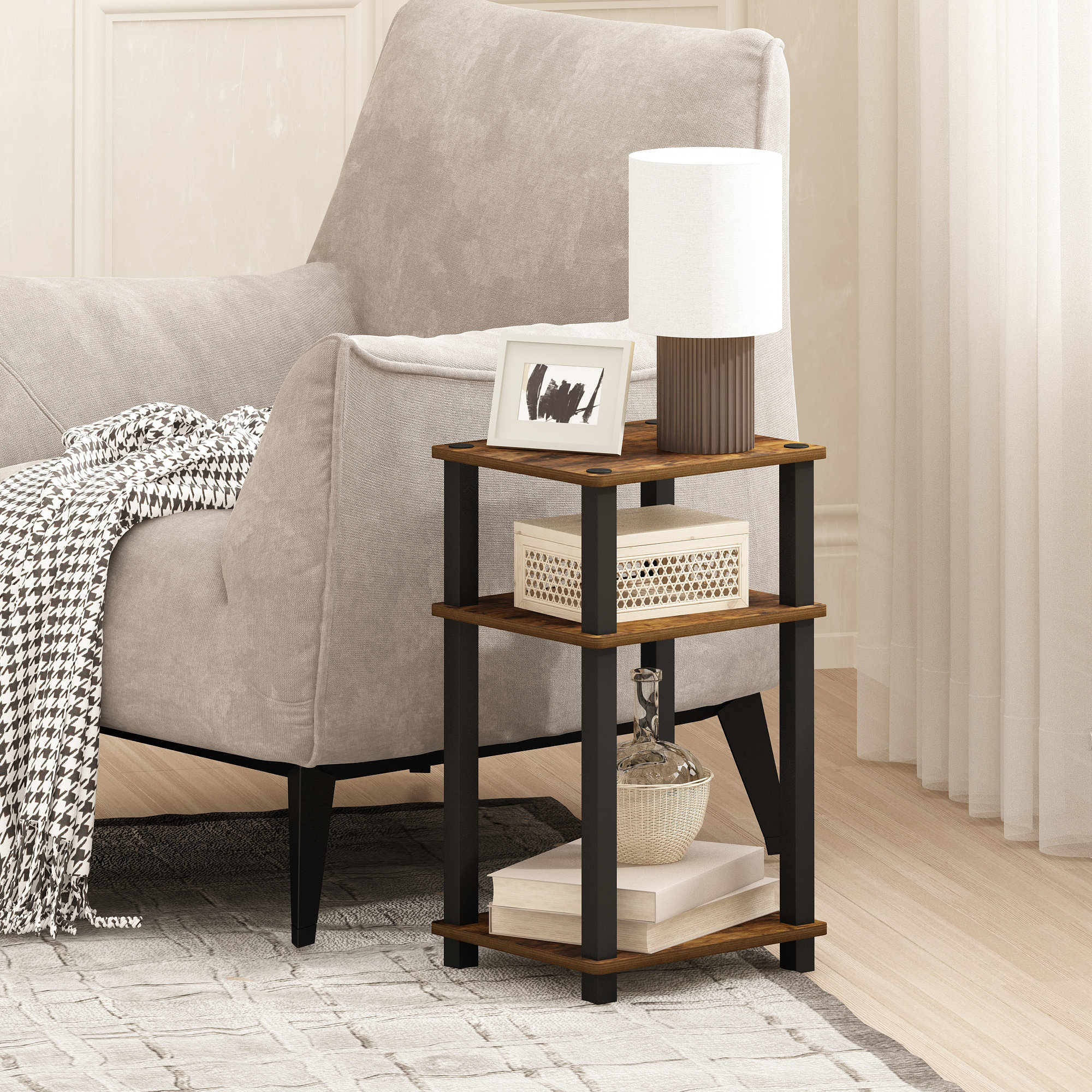 17 Stories Chaquan 22.8'' Tall End Table & Reviews - Wayfair Canada