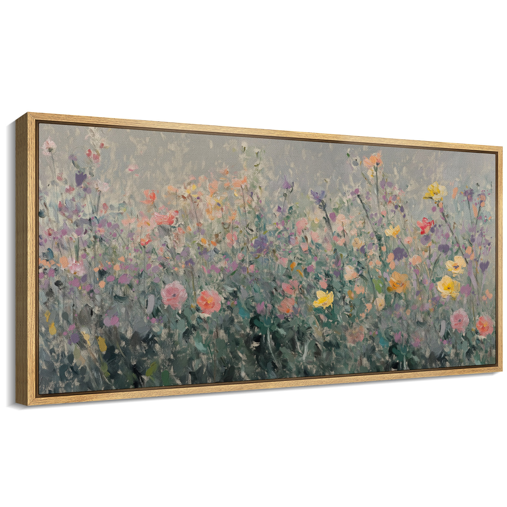 IDEA4WALL Spring Colorful Wildflowers Artwork, Abstract French Country ...