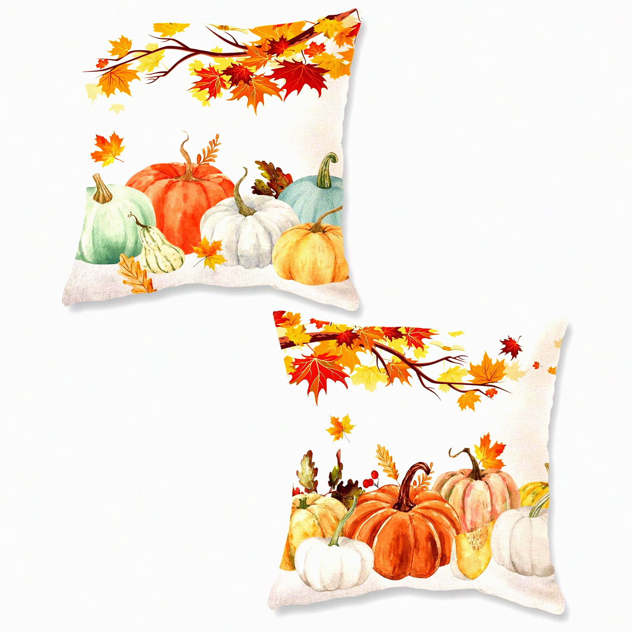 BRBCA Autumn Harvest Pillow Covers Set of 2 - Farmhouse Thanksgiving ...