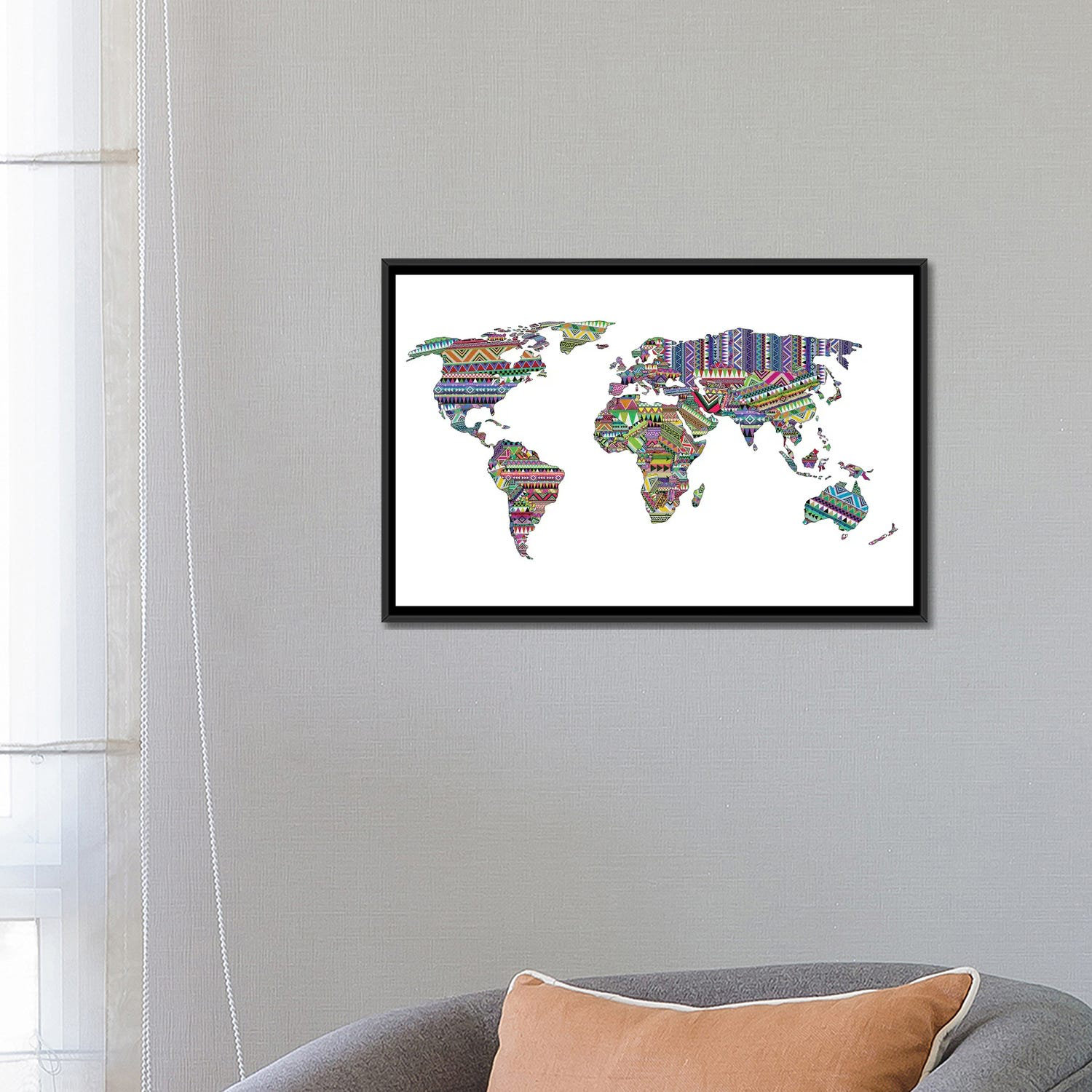 East Urban Home 'Overdose World Map' Graphic Art on Canvas - Wayfair Canada
