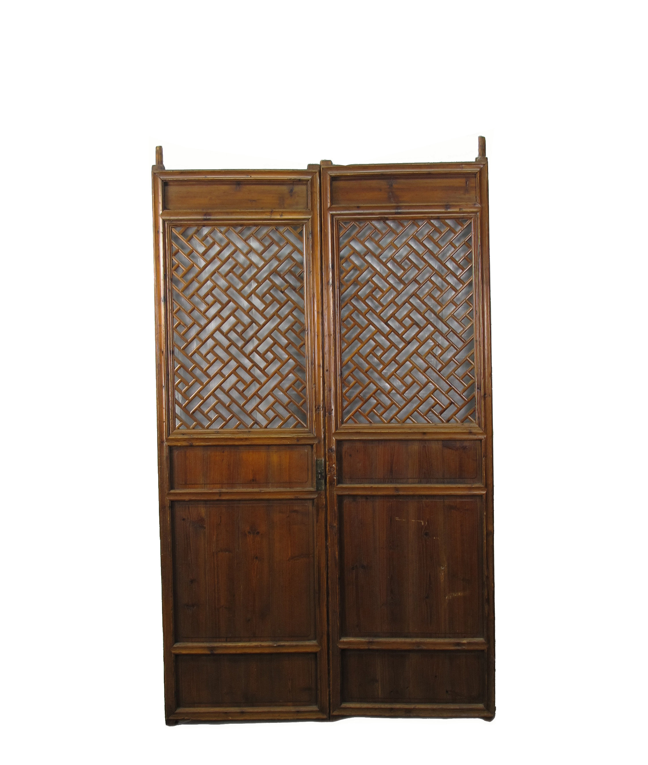 DYAG East Asian Classic Stained Wood Pivot Screen Door | Wayfair