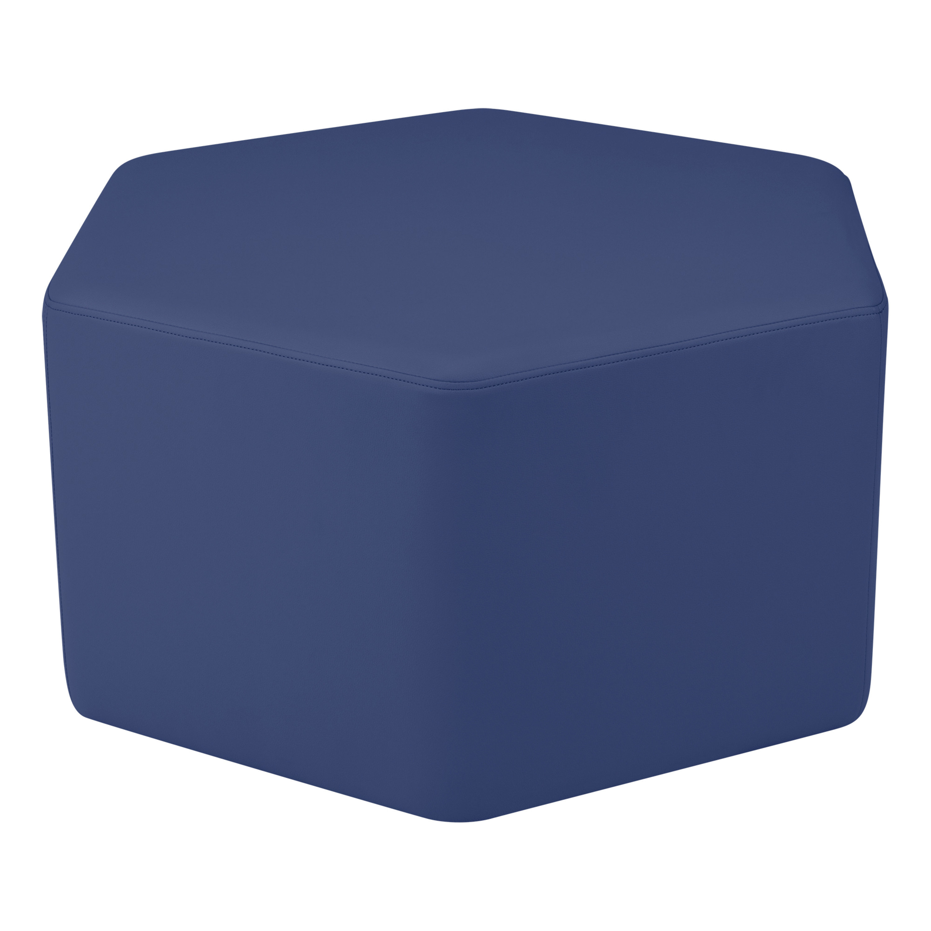 Factory Direct Partners Pro Series Upholstered Hexagon Ottoman 18 ...