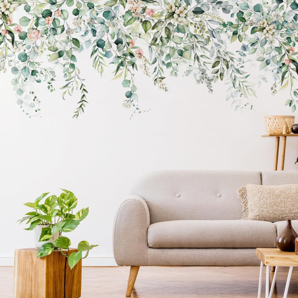 Lark Manor™ 6 Pieces Flowers Wall Decals Vinyl Dragonflies Flowers ...