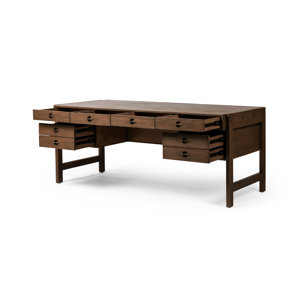 Four Hands Oakley Desk - Dark Toasted Oak | Perigold