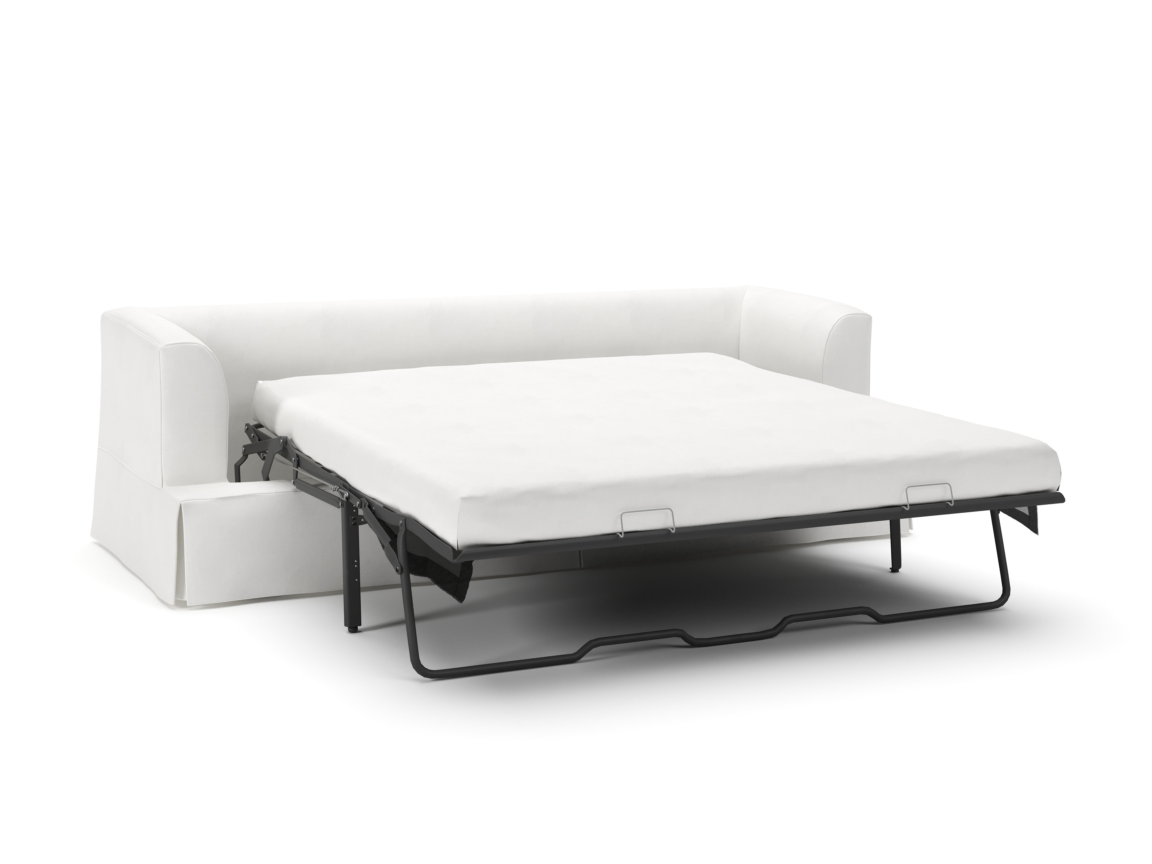 Wayfair Custom Upholstery™ Lucia 93" Recessed Arm Slipcovered Sofa Bed ...
