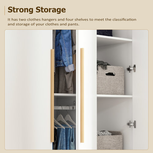 Latitude Run® Manufactured Wood Armoire & Reviews | Wayfair