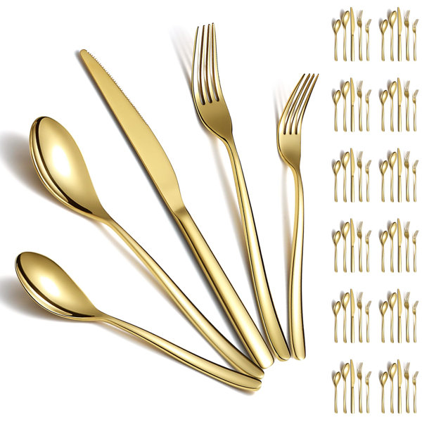 Mercer41 60-Piece Stainless Steel Silverware Set – Elegant Dining For ...
