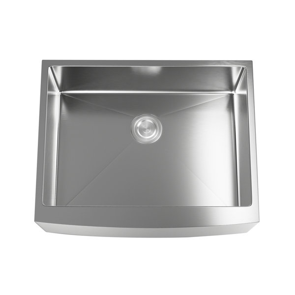 Elegant Kitchen and Bath Stainless Steel Farmhouse Kitchen Sink L27'' X ...