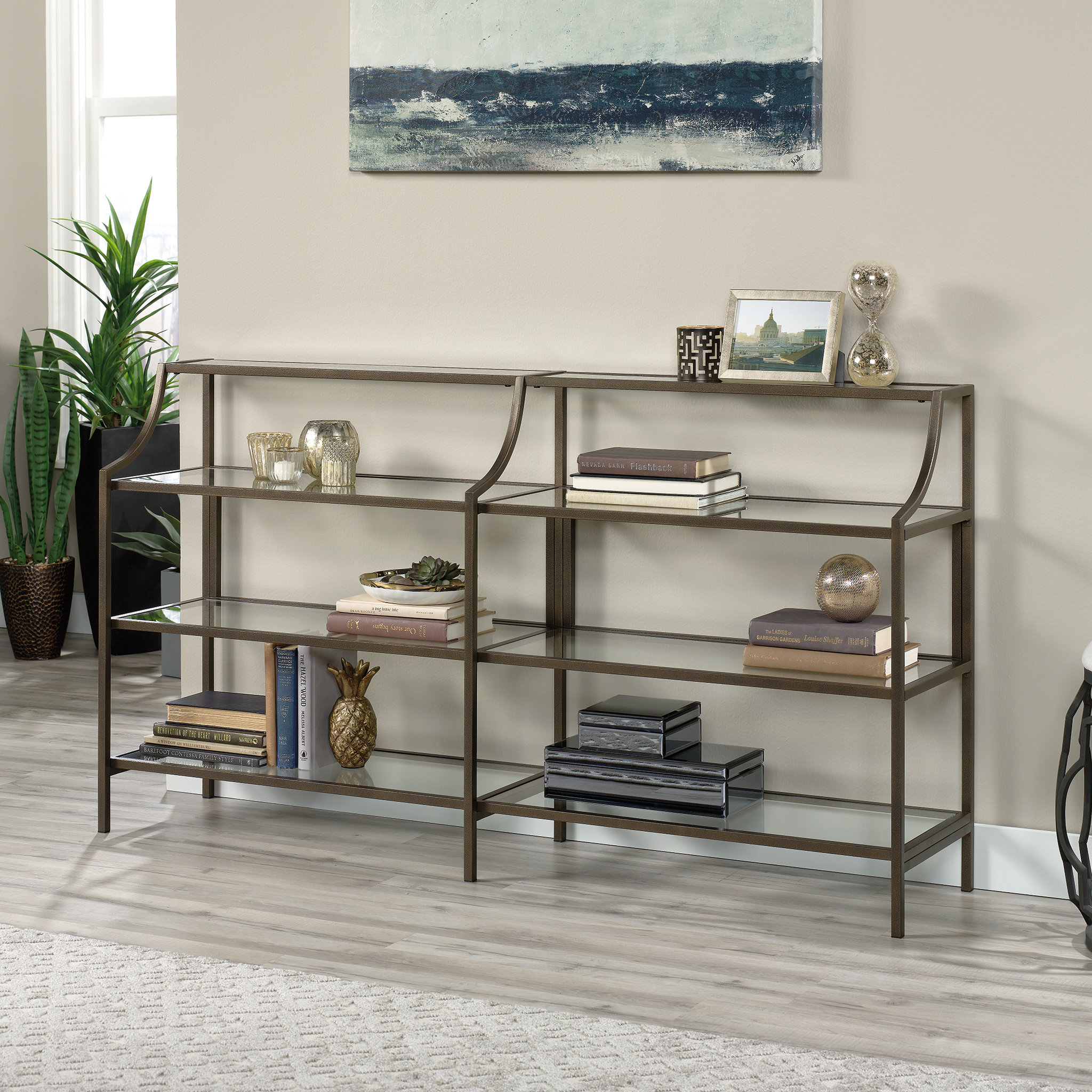 Damon 59.4 Console Table Mistana Color Bronze