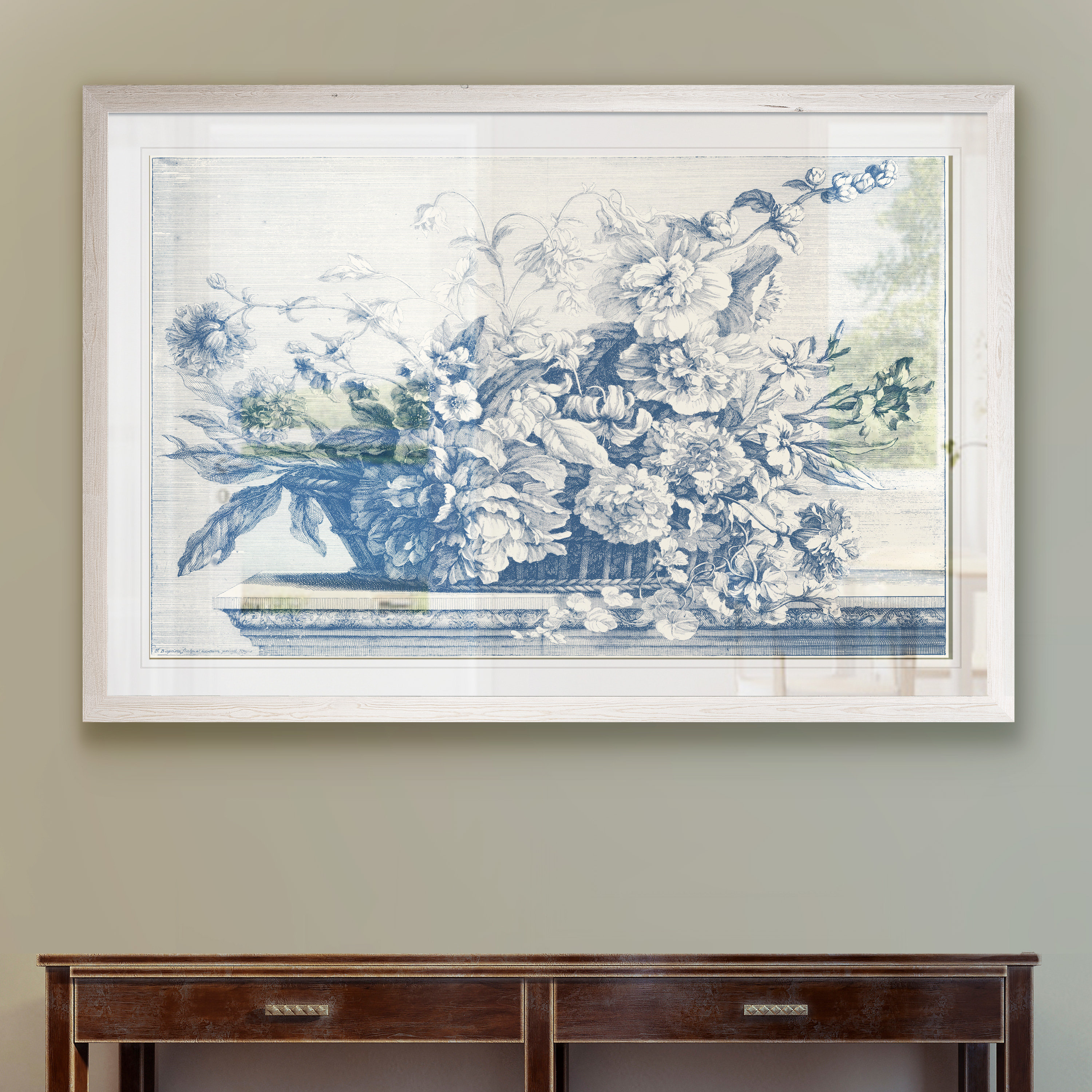 Alcott Hill® Navy Basket of Flowers II' by Paul Cezanne - Picture Frame ...
