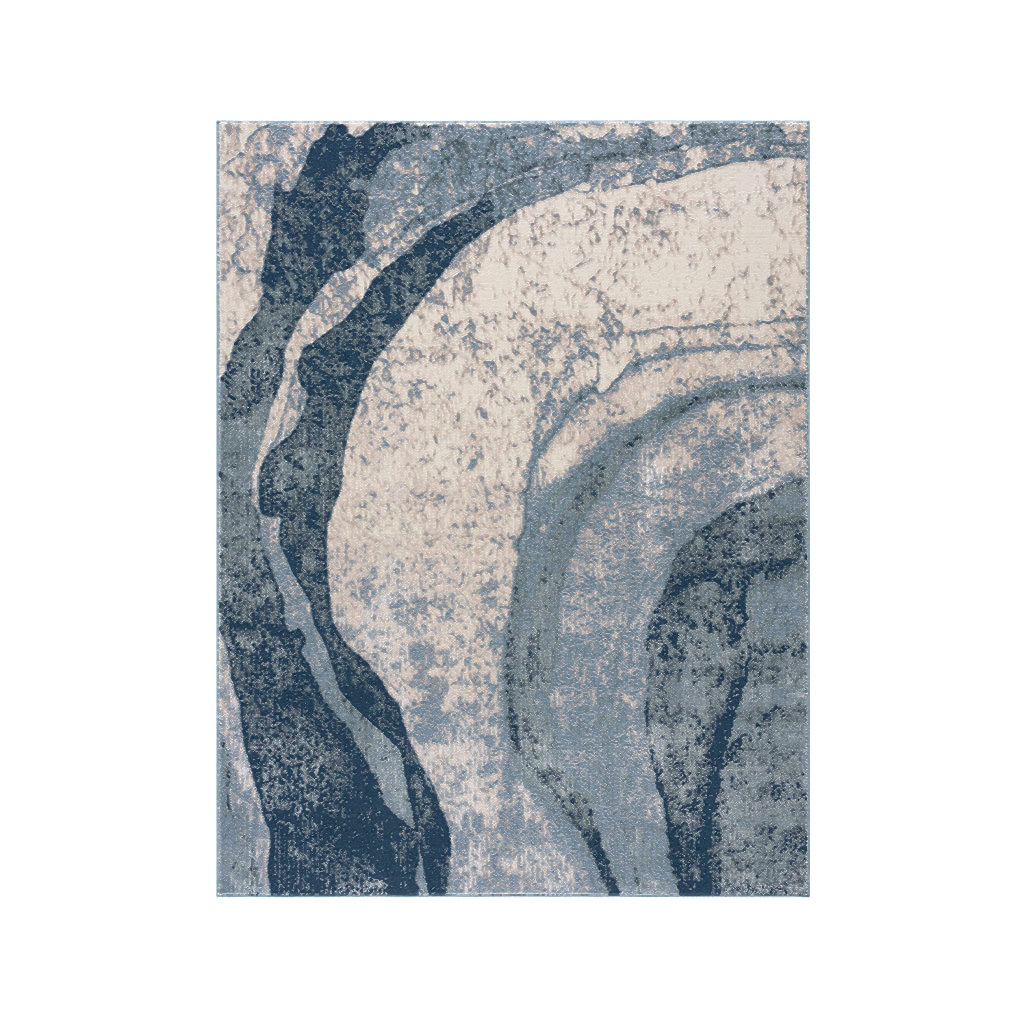 SHANRUGUOJI Abstract Wave Area Rug | Wayfair
