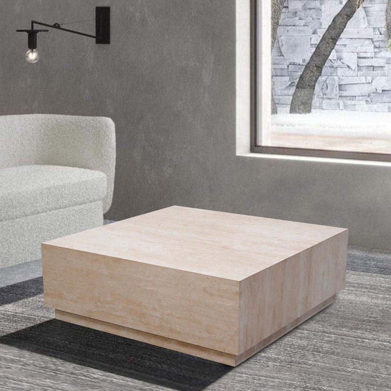 Wade Logan® Bralynne Stone Block Coffee Table | Wayfair