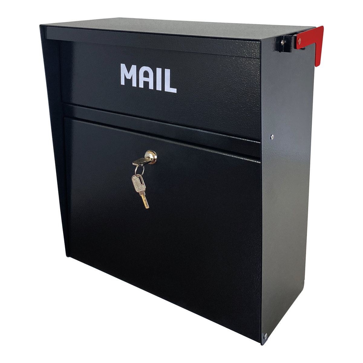 Plugsharge Rainproof Wall Mount Mailbox With Outgoing Mail Flag And ...