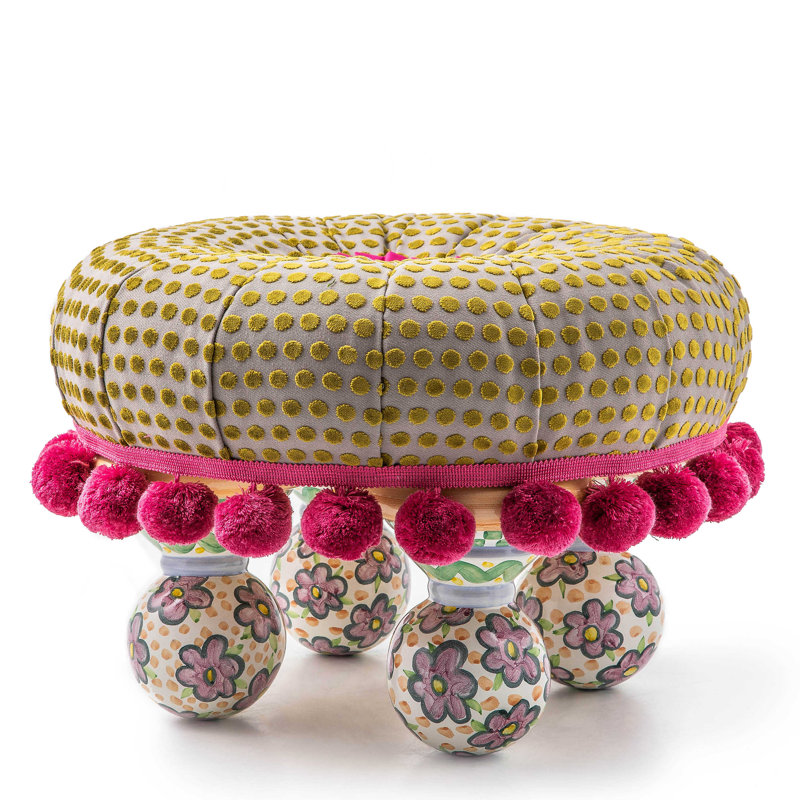 MacKenzie-Childs Magnifique Tuffet | Wayfair