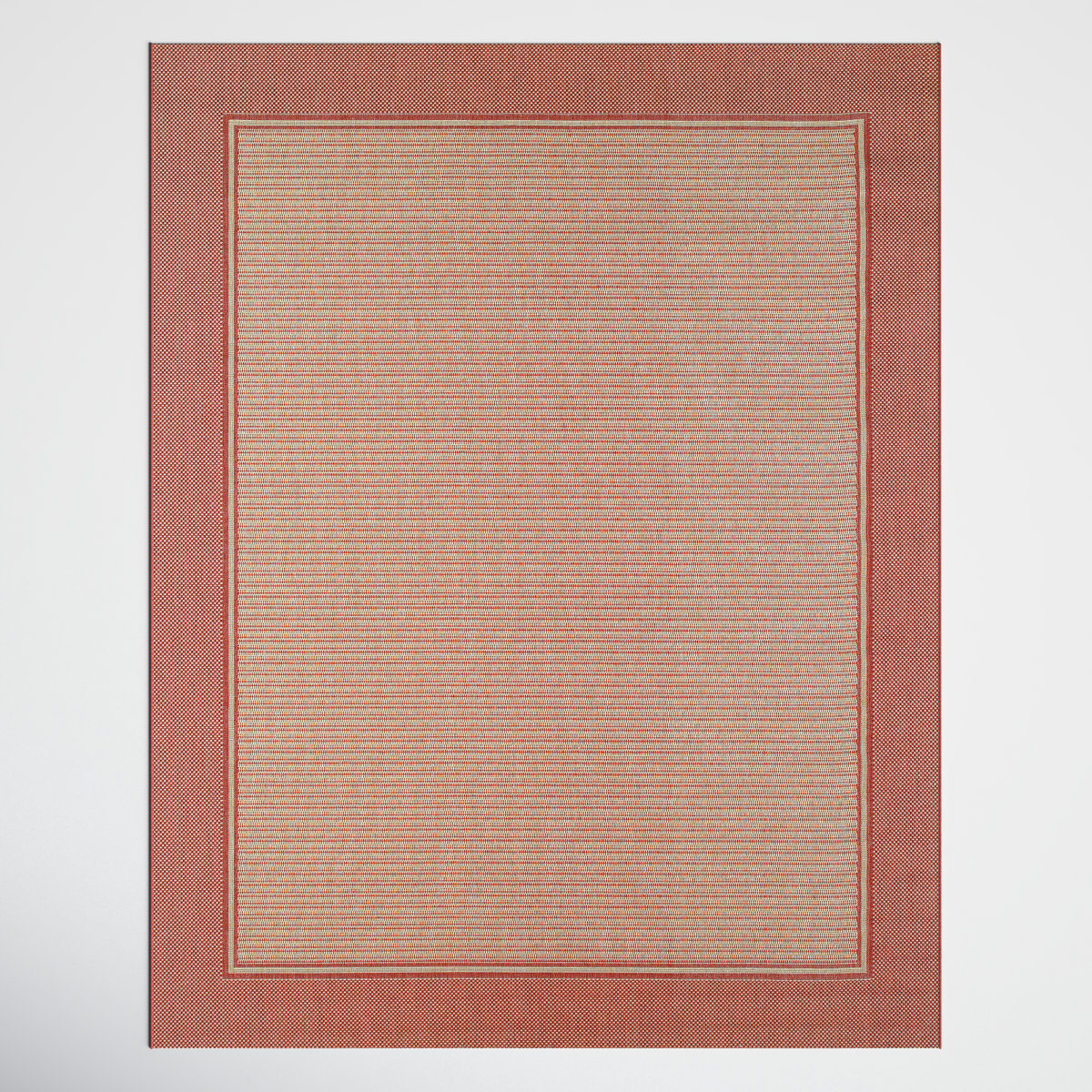 Birch Lane™ Daniels Brick Red/Tan Indoor/Outdoor Area Rug & Reviews ...