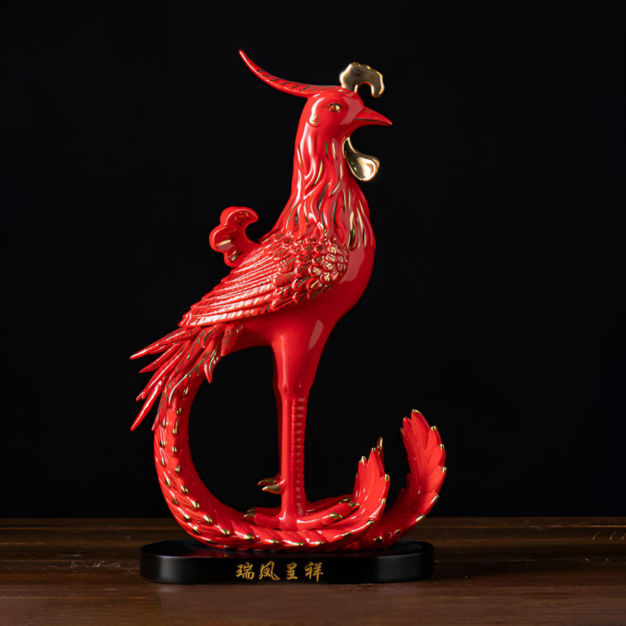 lingfan Majestic Ceramic Phoenix Statue – Detailed Artisan Craft | Wayfair