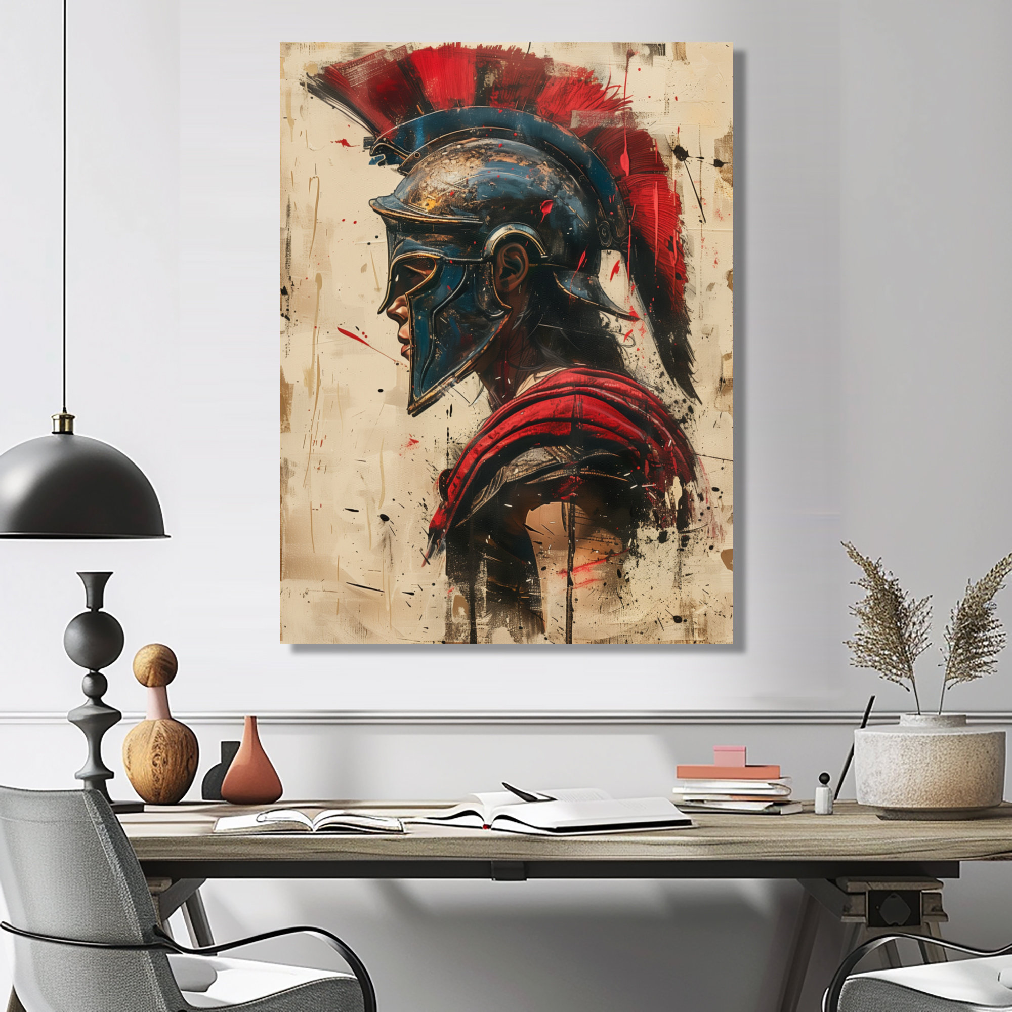 Winston Porter Leonidas Sparta Greek Gladiator - Viking Wall Art Print ...