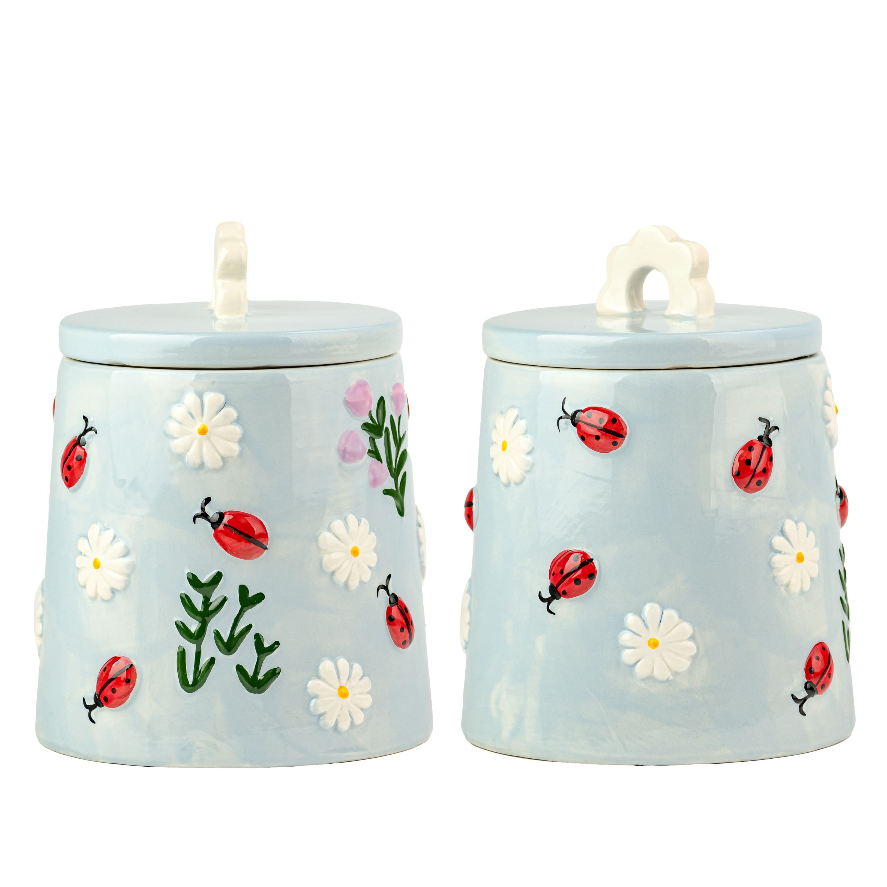 Ten Strawberry Street 10 Strawberry Street Flower Canister, Set Of 2 ...