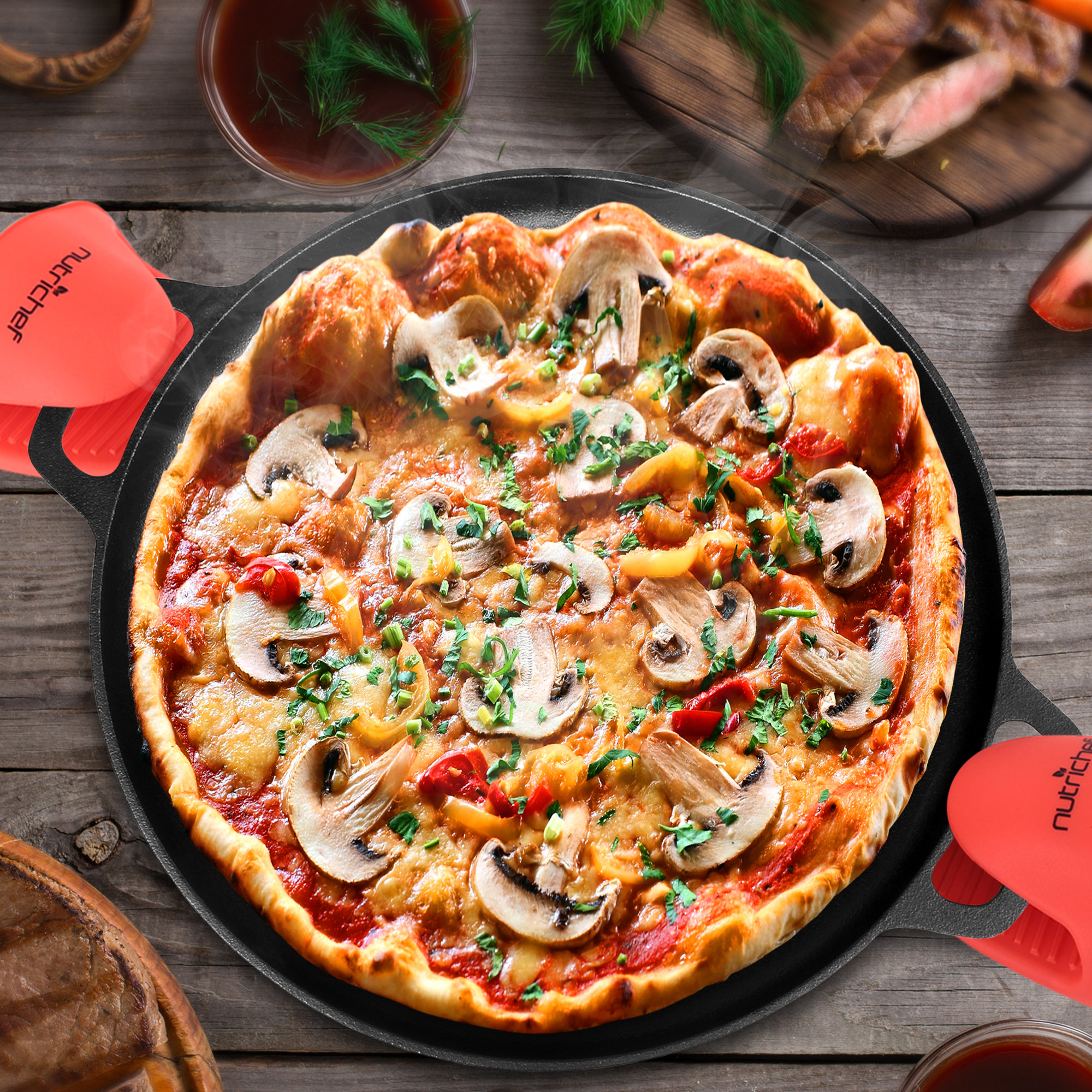 NutriChef Non-Stick Cast Iron Baking Pan & Reviews | Wayfair