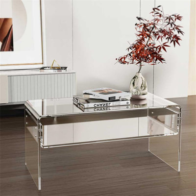 clear coffee table small