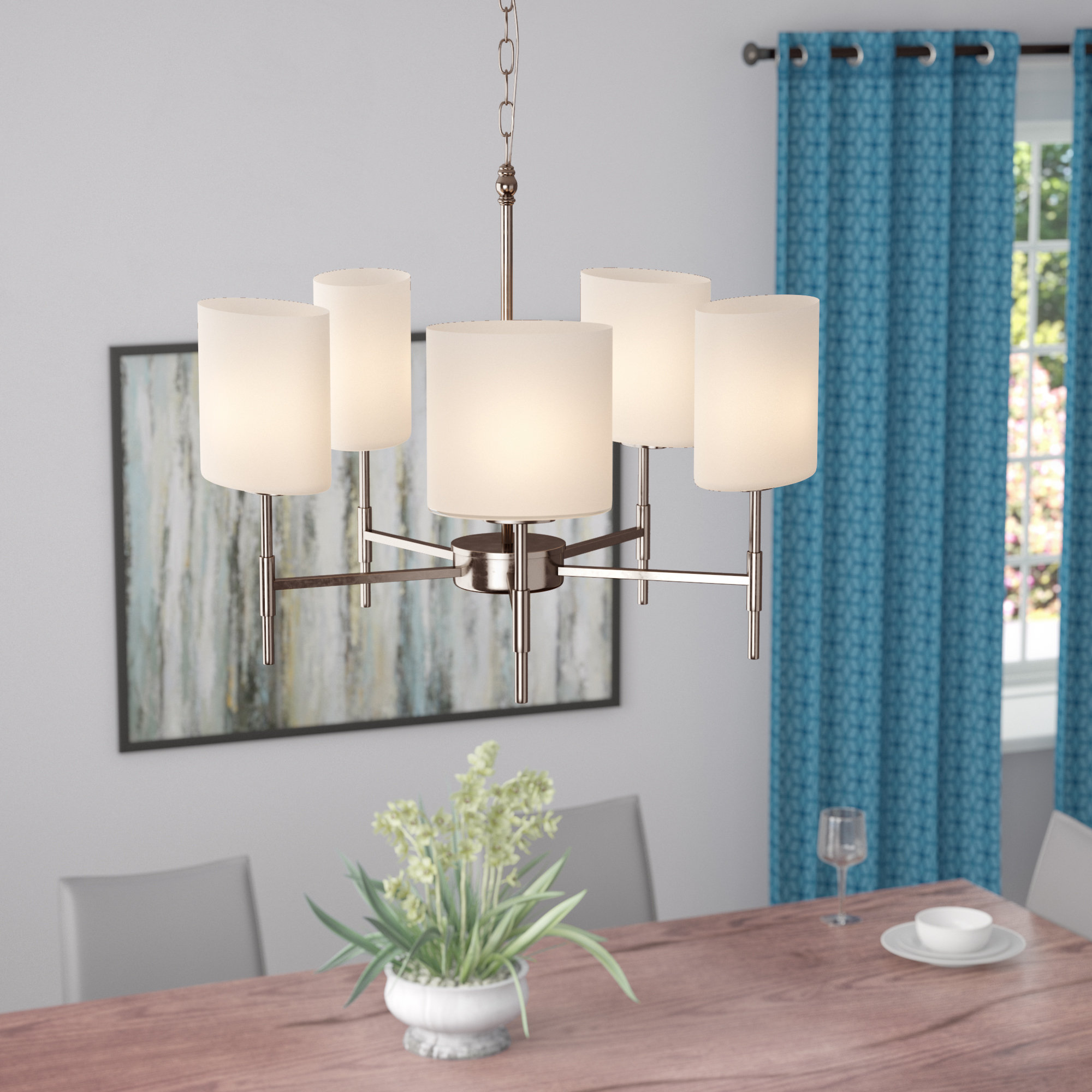 Wade Logan® Casson 5-Light Shaded Classic / Traditional Chandelier ...