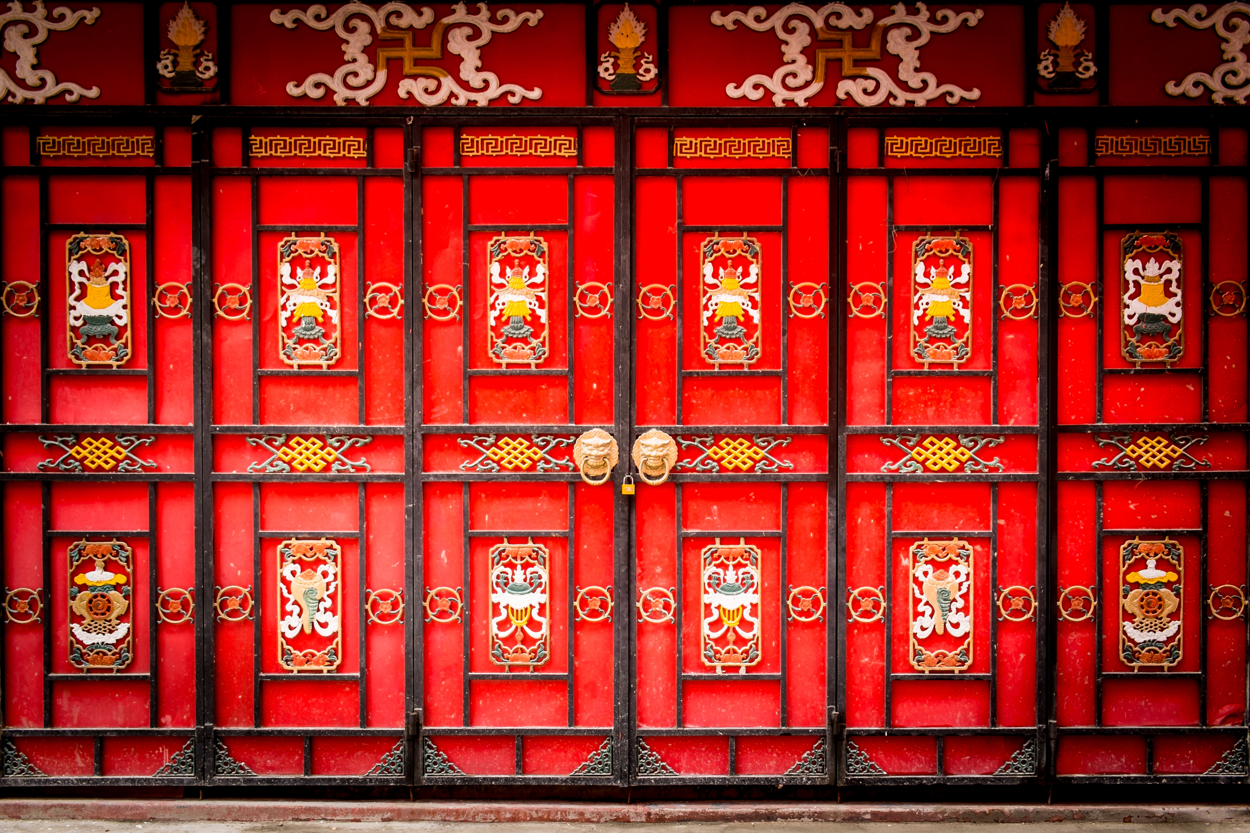 Winston Porter Traditional Chinese Gateway by Fukh - Wrapped Canvas ...