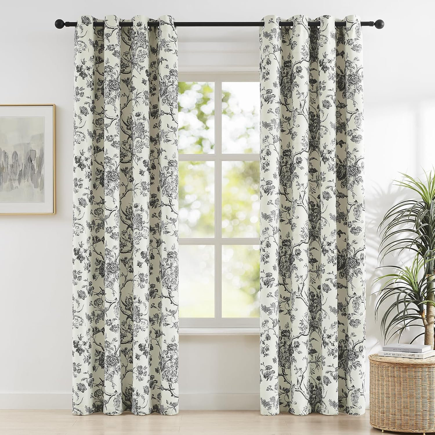 Red Barrel Studio Vintage Floral Blackout Curtains - Wayfair Canada