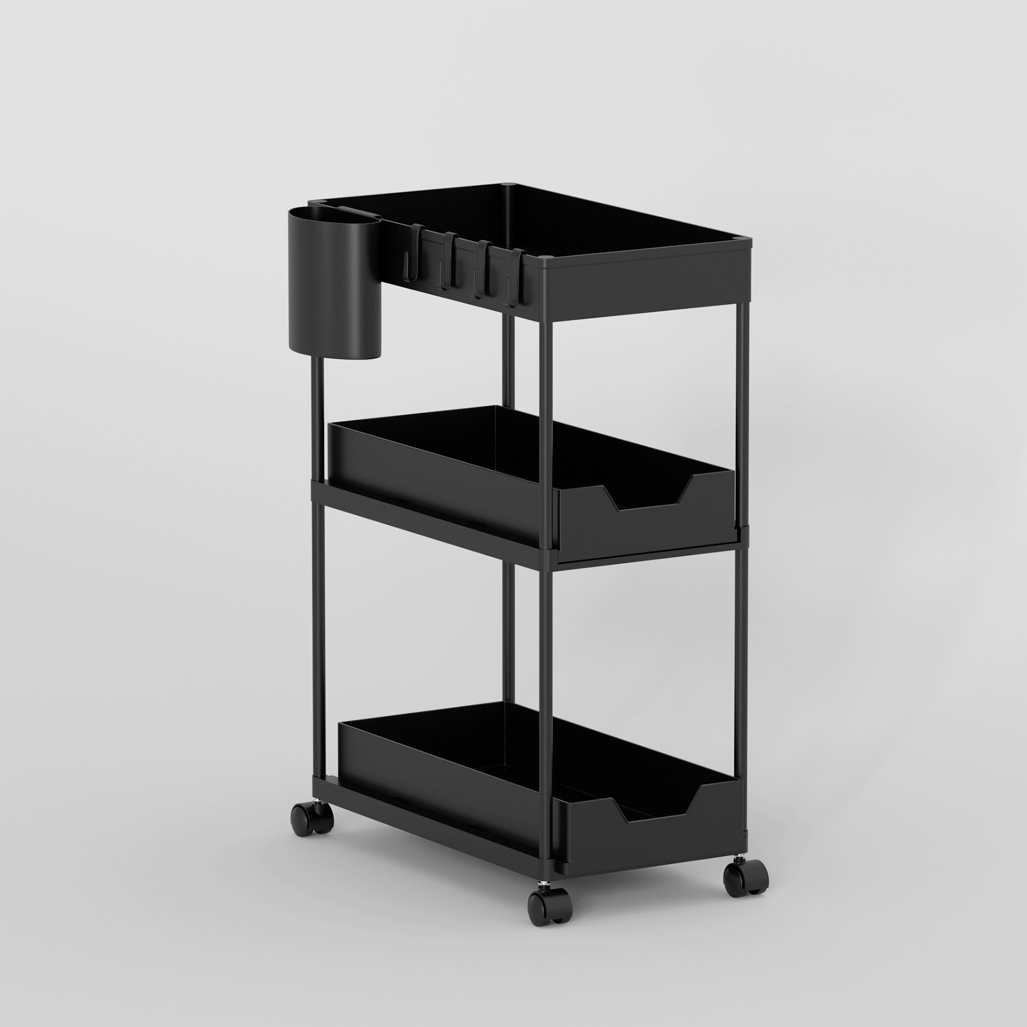 Fortune Candy Utility Cart Pull-Out Storage Rack with Wheels - Wayfair ...