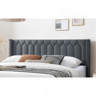 Latitude Run® Modern Eye-Catching 1Pc Queen Size Bed Charcoal Burlap ...