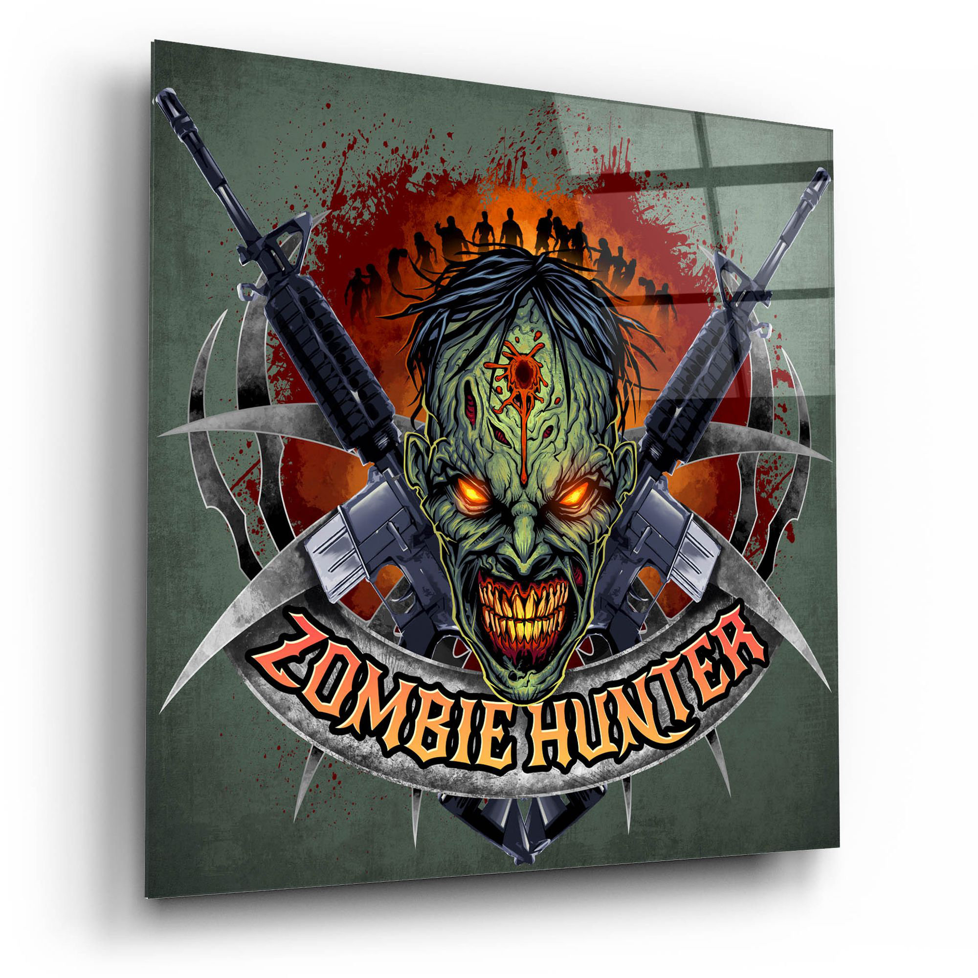 Trinx " Zombie Hunter Logo Template " by Flyland Designs on Plastic ...