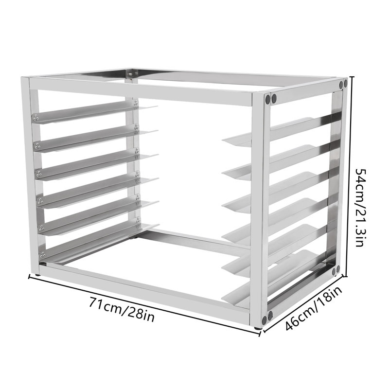 OUKANING 6-layer Stainless Steel Baking Pan Tray Rack | Wayfair