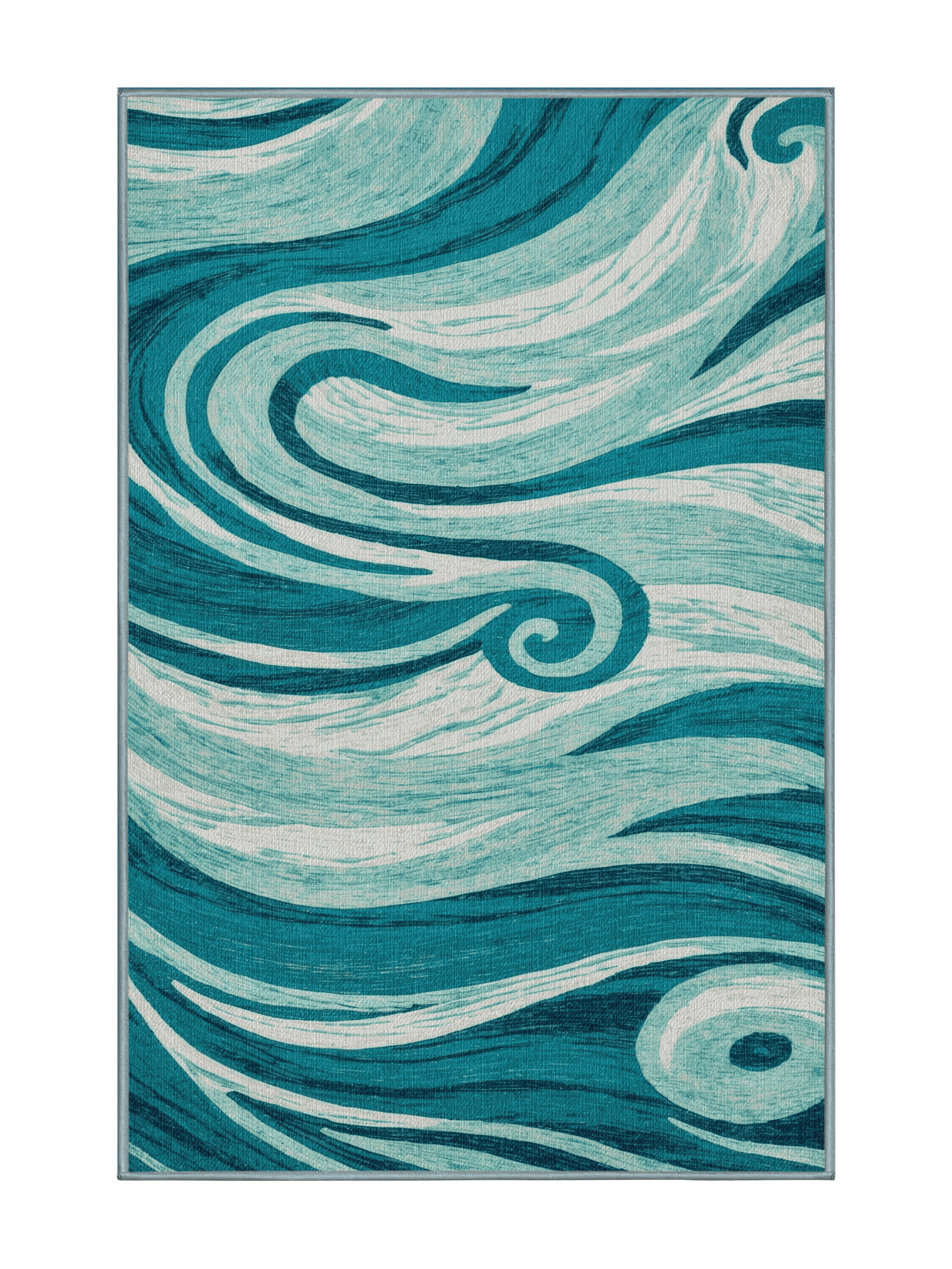 Hokku Designs Washable Tropical Waters Coastal Area Rug | Wayfair