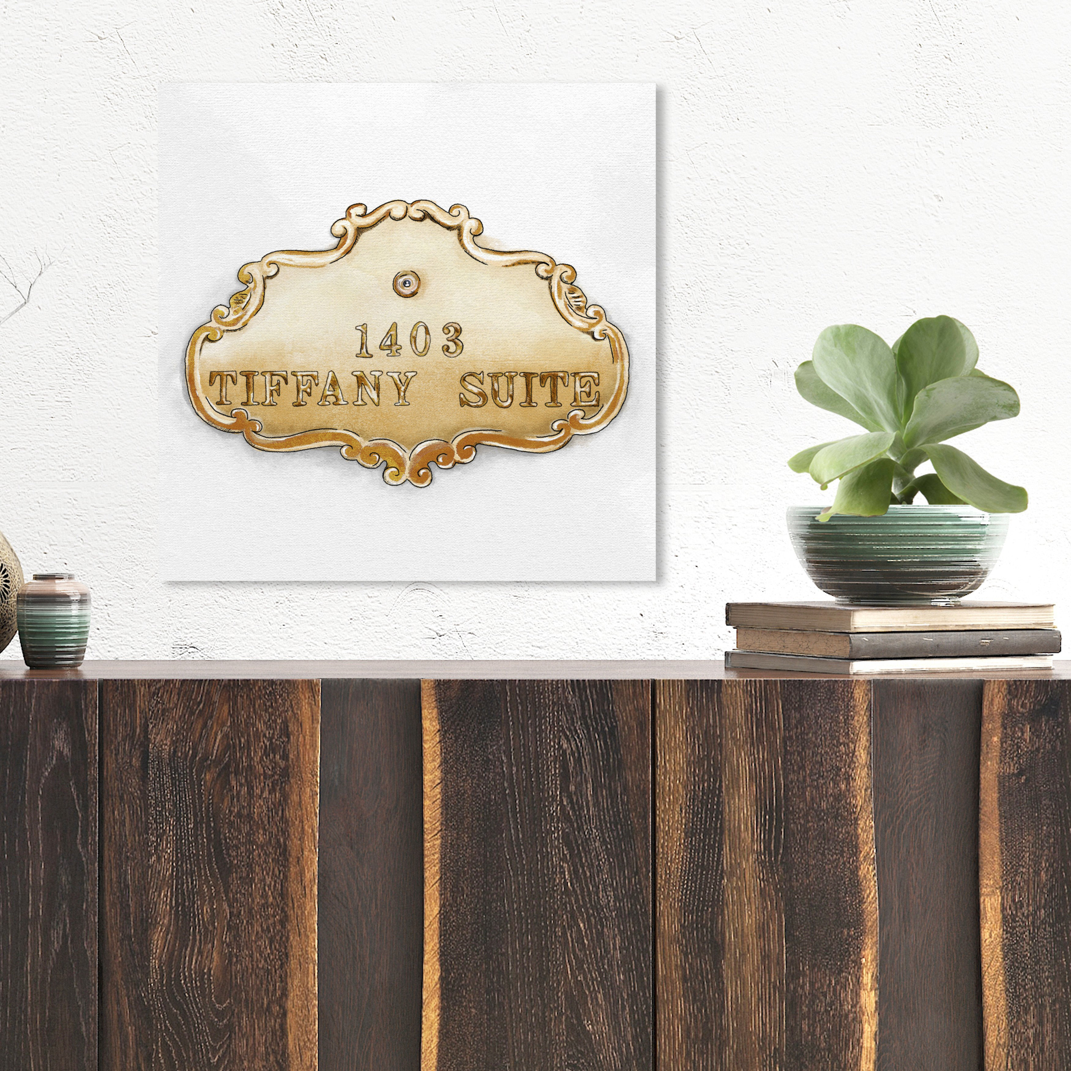 Oliver Gal Prints Fashion and Glam Tiffany Suite Luxe Road Sign ...