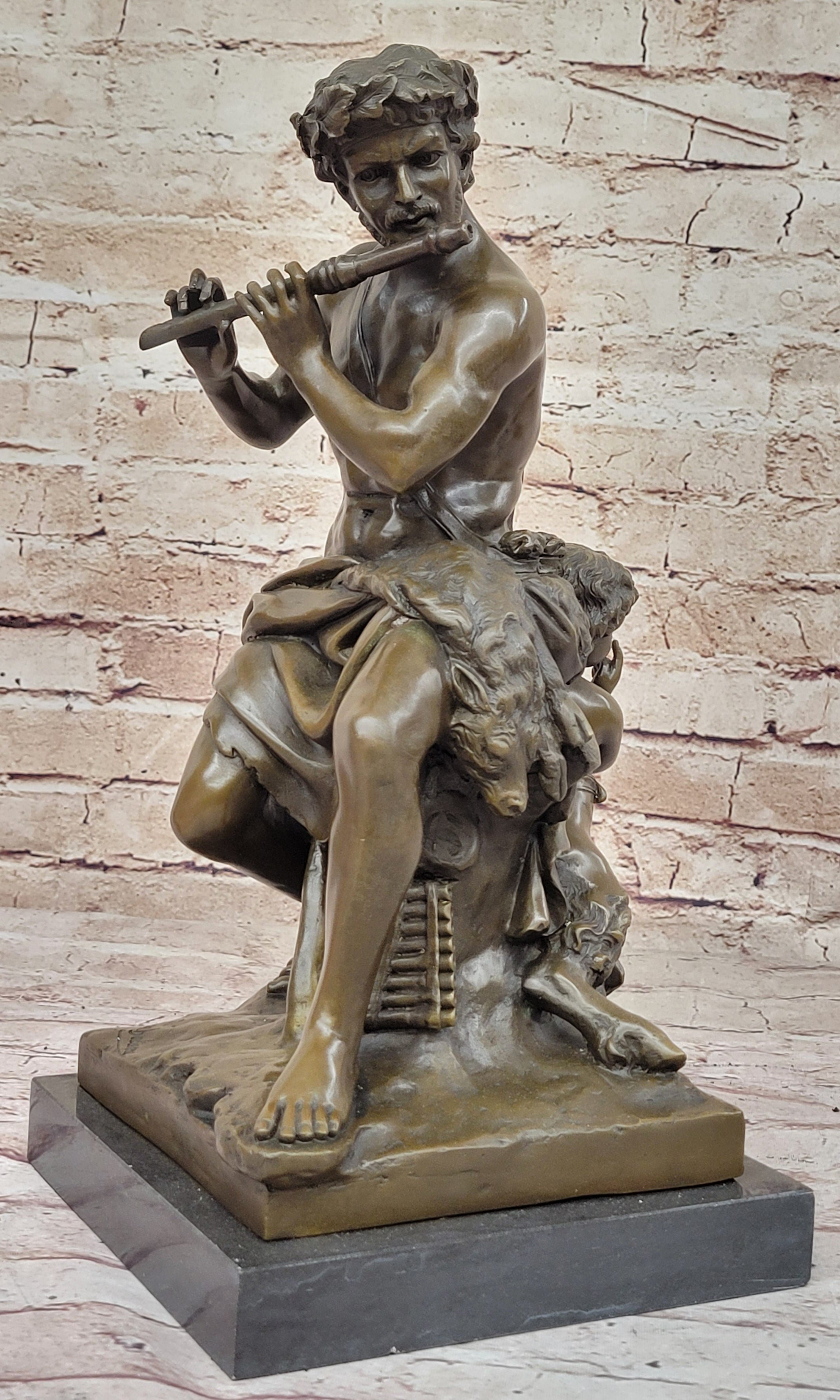 Bloomsbury Market Ferdinand Barbedienne - Pan and Infant Faun - Bronze ...